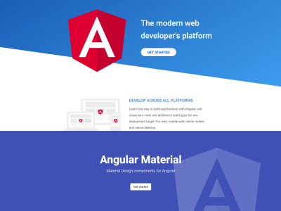 A single page web application using Angular and Angular Material | Upwork