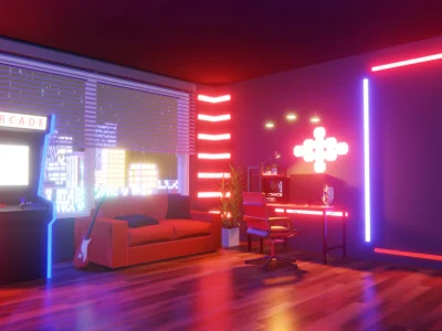 3D background for animation game stream etc | Upwork