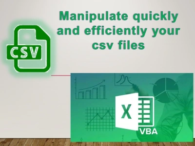 An Excel file solution to process your CSV files | Upwork