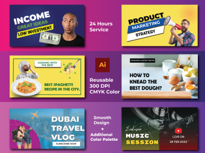 Professional Youtube Thumbnail Advertisement desgins in 24 hours | Upwork