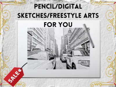 A Detailed Pencil and Digital Sketch/Drawing | Upwork