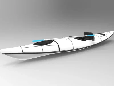 Kayak Boat 3D Model | Upwork