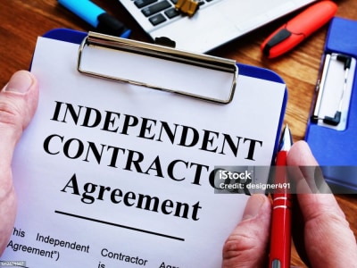 A clear independent contractor agreement template. | Upwork