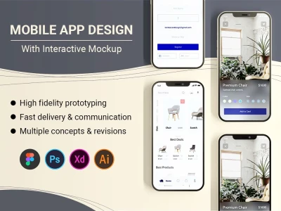 UI/UX design with high fidelity prototype of a mobile app | Upwork