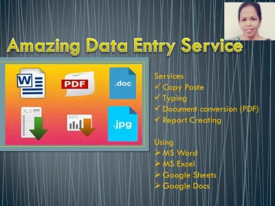 An amazing Data Entry service on time and accurate. | Upwork