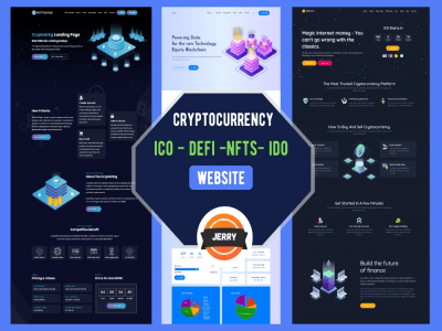 Erc20, bep20 token ICO website ICO landing page, Presale, defi, IDO ...