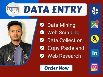 Data entry, data mining, web scraping, and web research | Upwork