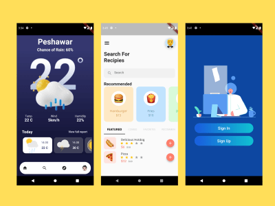 A user interface in Flutter according to your requirements | Upwork