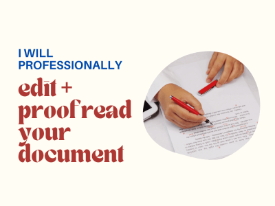 Professionally edited and proofread document | Upwork