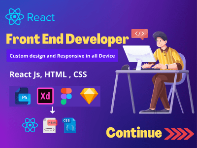Figma | PSD | Sketch | Adobe XD to React JS | Upwork