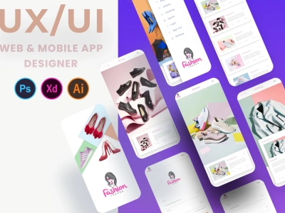 A Creative Web and Mobile App UI Design | Upwork