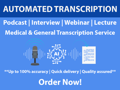 AI-powered high quality automated transcription services | Upwork