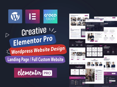 Wordpress website, elementor website, Landing page design by elementor pro | Upwork