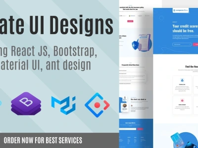 React web apps UI using material UI and bootstrap | Upwork