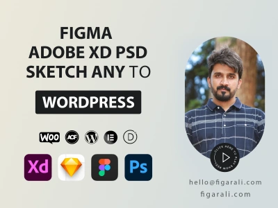 PSD, XD, Figma Design to WordPress Conversion using Elementor Pro | Upwork