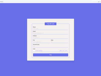 Custom stripe checkout form | Upwork