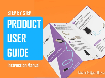 Step by step product user guide or user instruction manual guide | Upwork