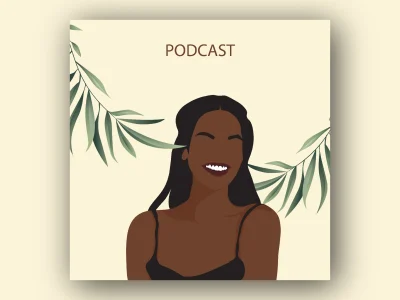 An awesome design podcast cover art and iTunes podcast logo ...