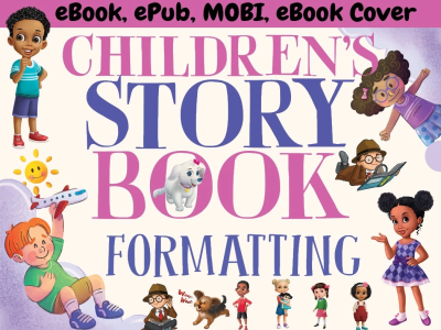 A Children's Story Book formatting or Cover Setup for Amazon KDP | Upwork