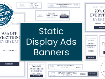 Static display ads banner | Upwork
