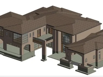 A beautiful 2D architectual floor plan design in autocad & 3D rendering ...
