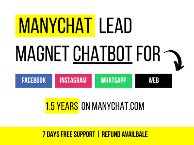 A Lead Magnet/Generation chatbot for Facebook, Instagram, Whatsapp ...