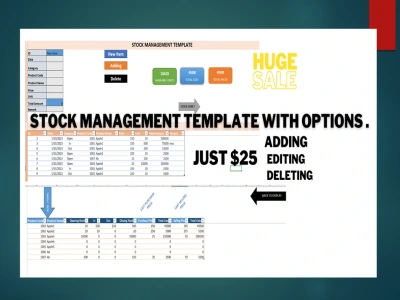 Fully automated stock management excel template. | Upwork