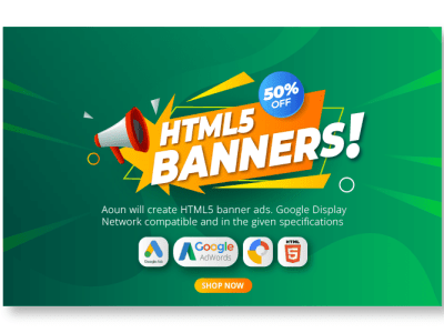 Animated HTML5 Banner ads with unlimited revisions until satisfaction ...