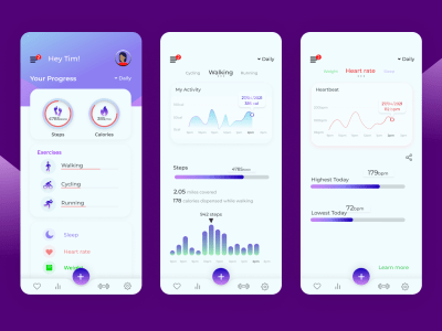 A modern app ui and interactive prototype | Upwork