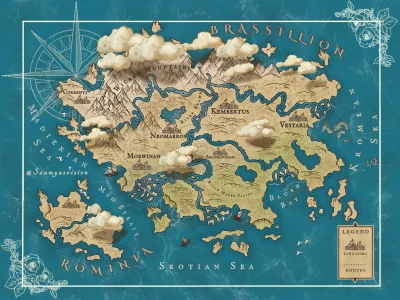 Fantasy map for your book or D&d Games | Upwork