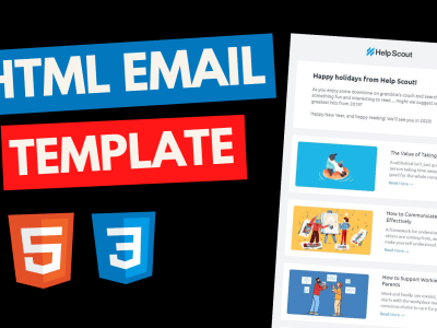 Custom responsive html email templates using mjml | Upwork