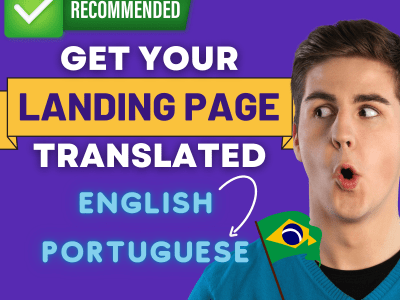 An English to Brazilian Portuguese translation for your Landing Page ...