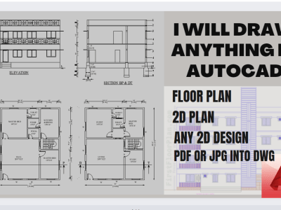 Floor Plan, PDF, JPEG, Scan Documents to detail drafting done in ...