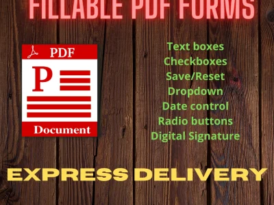Fillable PDF forms with Express Delivery | Upwork