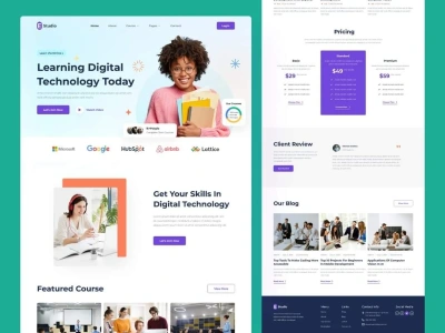 Modern and creative website UI landing page design for your website ...