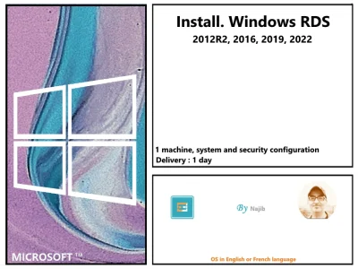 An installation of RDS (Remote Desktop Session Host) on 1 machine ...