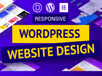 Responsive wordpress website design elementor pro divi builder redesign | Upwork