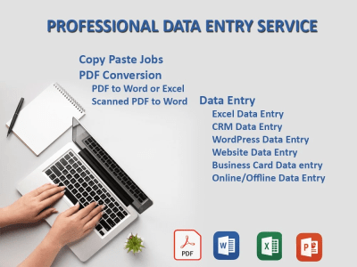 Perfect data entry, copy paste, typing and web research works | Upwork