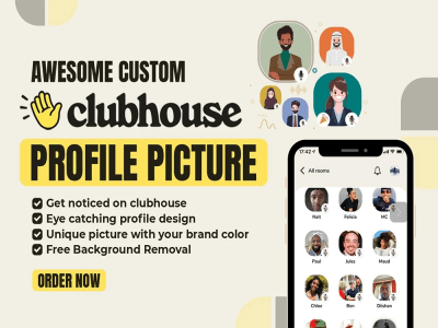 Awesome custom clubhouse profile picture | Upwork