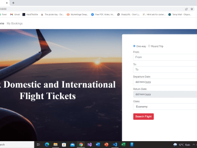 Airline Reservation System developed in Django. | Upwork