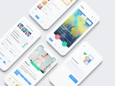 Modern App UX UI and Interactive prototype | Upwork