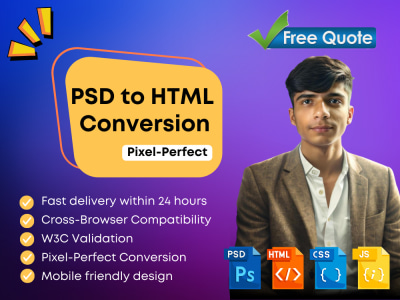 Pixel-perfect HTML conversions from your PSD designs | Upwork
