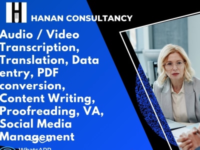 English Transcription, Translation, Data entry, PDF conversion, typing | Upwork