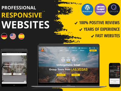 Modern responsive WordPress website design | Upwork