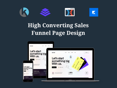 High converting professional Sales Funnel page design | Upwork