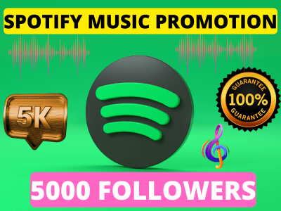 Spotify followers 5000+ Spotify Music promotion and plays | Upwork