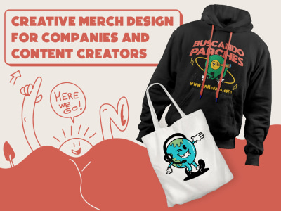 Creative Merchandising Design for your Company | Content Creators | Upwork