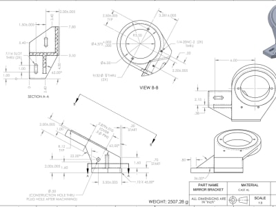 An Engineering CAD Drawing of a product and machinery | Upwork