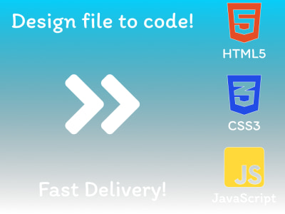 Responsive website in HTML CSS & JavaScript converted from your design ...
