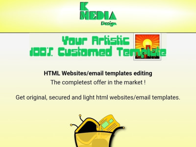 UI/UX Design Front End Pure HTML/CSS/W3 for Website/email Templates ...